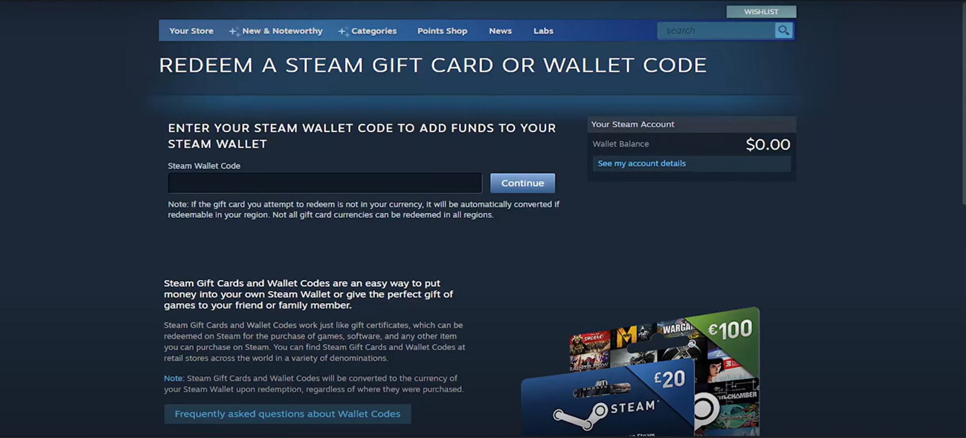 Guide on Using and Purchasing Steam Gift Cards